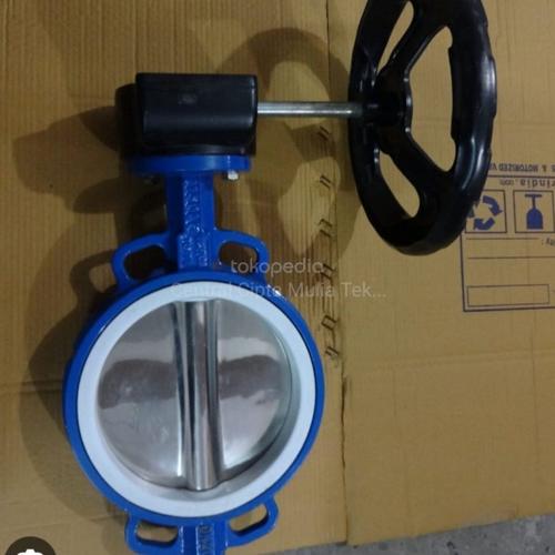 Jual Valve Butterfly 8" inch Cast iron Model Gearbox Seat PTFE DN200 ...