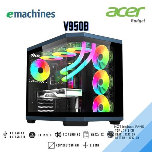 Promo Casing emachine Acer gadget V950B Black | ATX CASE Cicil 0% 3x ...