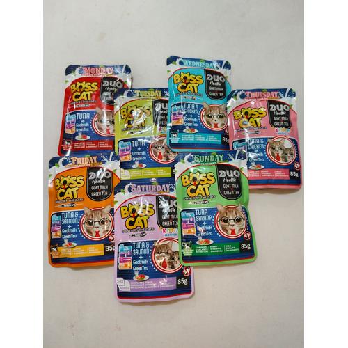 Jual MAKANAN KUCING BASAH BOSS CAT POUCH 85 GR UNTUK ADULT DAN KITTEN ...