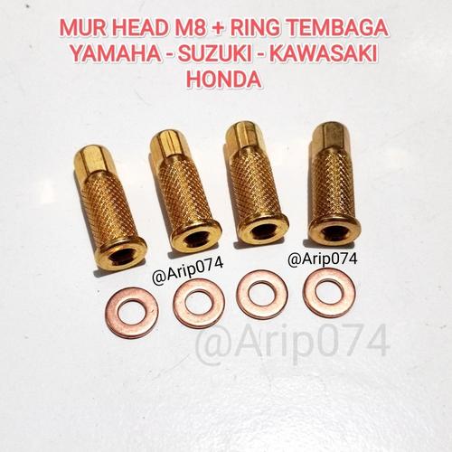 Jual MUR HEAD NINJA RR TIGER GL MP SUPRA MUR HEAD M8 GOLD F1ZR MIO RX KING - RingTembagaSaja ...