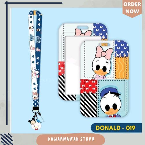 Jual Name Tag Card Holder Donald Duck Daisy Lucu / ID Card Donald Duck ...