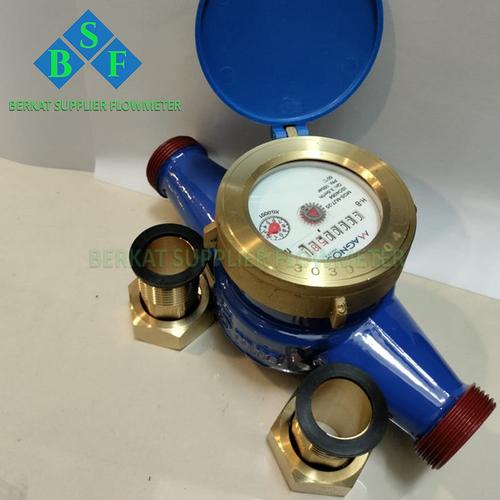 Jual meteran Air 1" INCH flow meter / water meter brass - Jakarta Barat ...