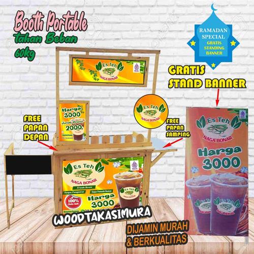 Jual gerobak lipat / booth portable / meja lipat / even desk ...