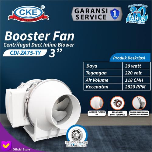 Jual Blower Plastik PP 3 Inch Duct Inline Fan 3 Inch Booster Fan 3 Inch ...