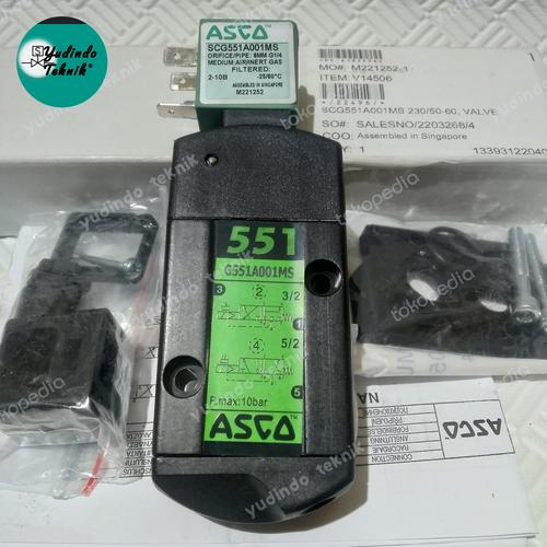 Jual Solenoid valve ASCO SCG551A001MS/G551A001MS 230VAC/50-60Hz - Kota ...