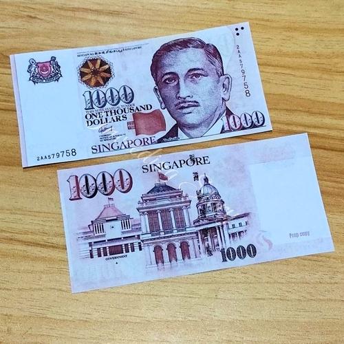 Jual Replika Uang 1000 Dolar Singapura / 1000 Singapore Dollar / 1000 ...