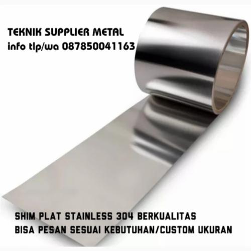 Jual shim plate stainless 304 0.6 mm x 10 cm x 30cm - shim plat ss304 ...