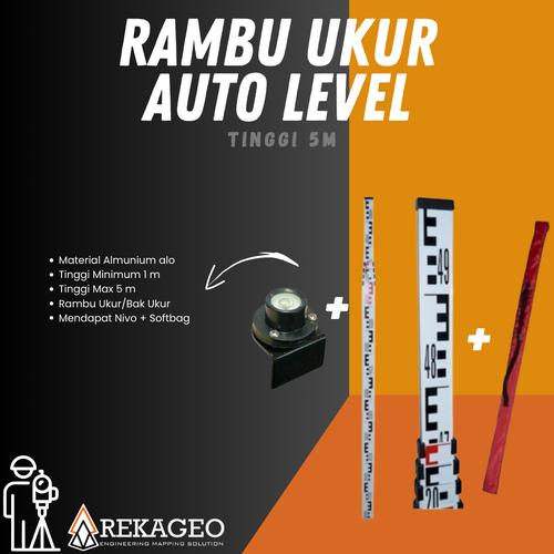 Promo Rambu Ukur/Bak Ukur waterpas, auto level, panjang 5 M - Kota ...