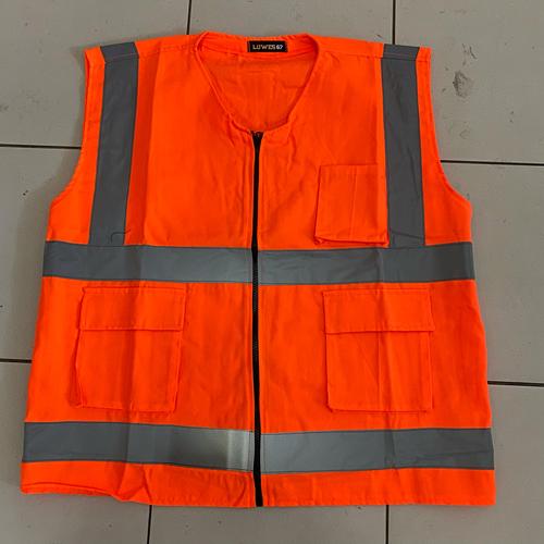 Jual Rompi Safety Drill Orange / Rompi Safety Kerja Proyek / Rompi ...