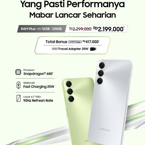 Jual Samsung Galaxy A05s (6/128Gb) - Garansi Resmi - Silver - Kab ...