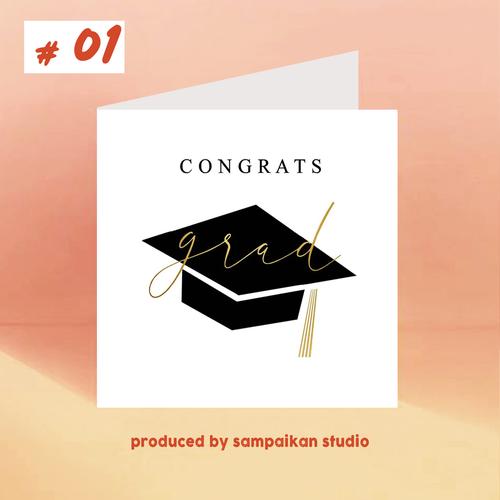 Jual KARTU UCAPAN Wisuda / Happy Graduation / Congratulation / Grad 02 ...