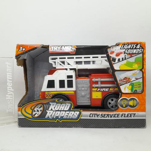 Jual Original Fire Truck 8 inch Road Rippers City Service Fleet ...