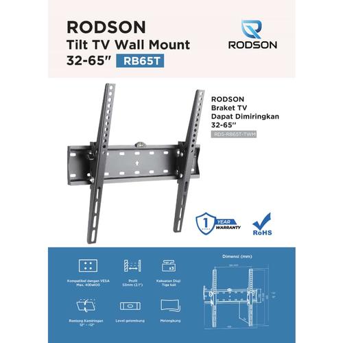 Jual braket breket tv led lcd wall mount 32-65 inch besi tebal ...