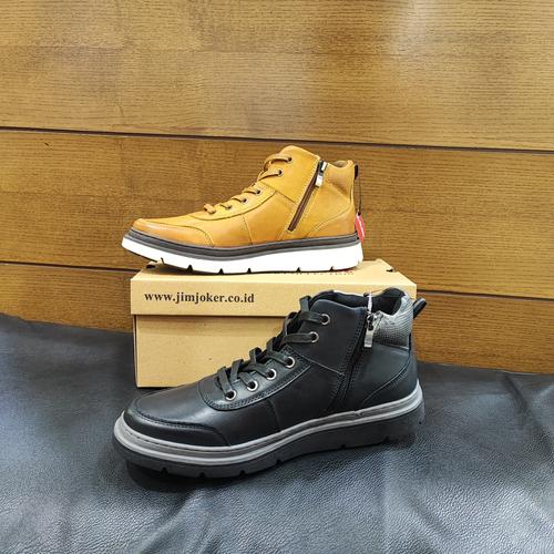 Jual Sepatu boots kulit Jim joker 007 - Black, 43 - Kota Surabaya ...