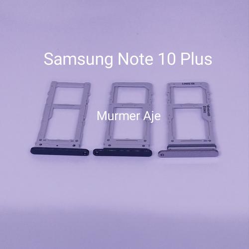 Jual Sim card tray slot sim card samsung note 10 plus oem - Silver ...