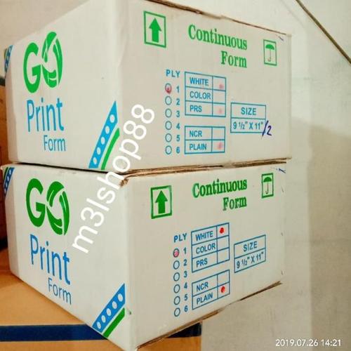 Jual Ccc Kertas Komputer / Continuous Form 1 Ply Merk Go Print/Kertas ...