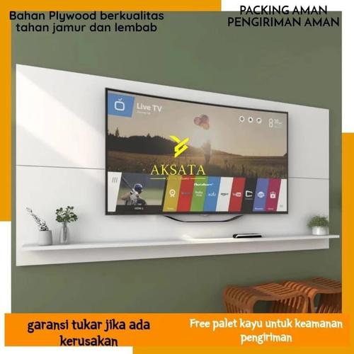 Jual Backdrop tv minimalis - Putih, 120 x 20 x 90 - Jakarta Barat ...