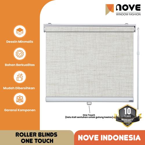 Jual Roller Blinds One Touch Dimout - Sekali Sentuh - Ukuran Custom ...