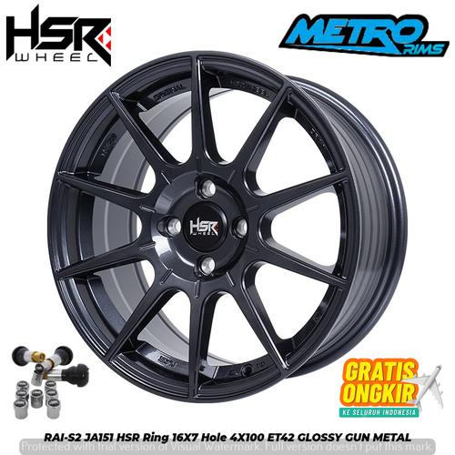 Jual Velg honda freed ring 16 hsr rai-s2 lebar 7 lubang 4x100 gun metal - Jakarta Selatan ...