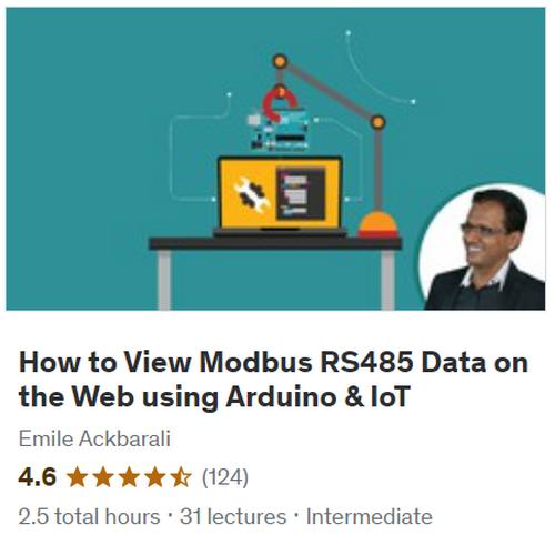 Jual How to View Modbus RS485 Data on the Web using Arduino & IoT - Kab. Purwakarta - Udemy ...
