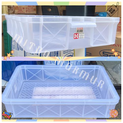 Promo CONTAINER INDUSTRI HANATA BENING 1105 KONTAINER BOX ROTI BENING ...