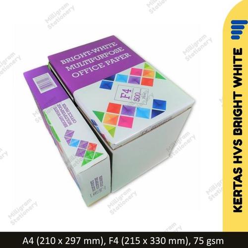 Jual Kertas Hvs A4 F4 75 Gr Bright White Multipurpose Office Paper/ Dus ...