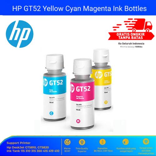 Jual HP GT52 ( Cyan/ Magenta/ Yellow ) Color Original - Biru - Jakarta ...