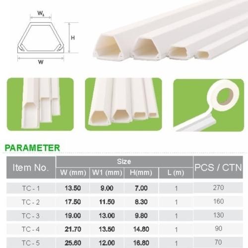 Jual Kabel Duct Telepon TC 4 Niso putih dengan double tape - Jakarta ...
