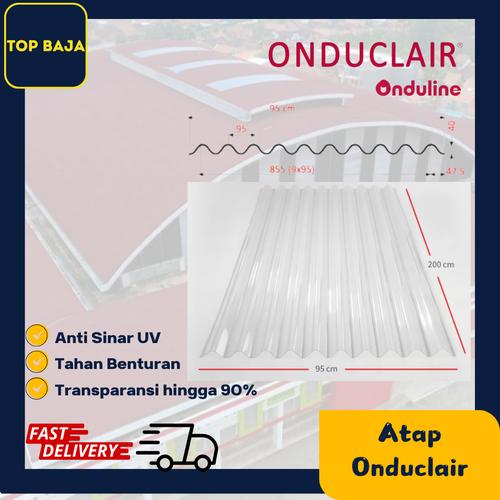 Jual Onduclair Atap Penerangan Transparant Clear Profil Onduline PC 95 ...
