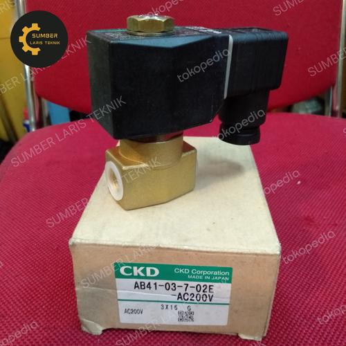 Jual SOLENOID VALVE CKD AB41-03-7-02E AC200V 3/8" - Jakarta Barat - SUMBER LARIS TEKNIK | Tokopedia