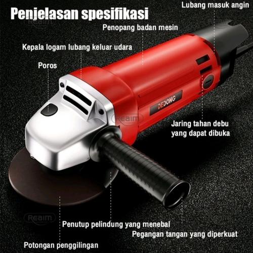 Jual mesin gerinda tangan 4 inch alat potong listrik bor gerinda ps65 ...