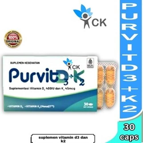Jual Purvit D3+K2 box 30 kapsul vitamin d3 - Jakarta Pusat - Maju ...