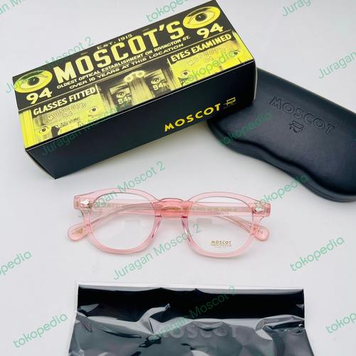 Jual Kacamata Moscot Lemtosh clear pink frame + lensa Crizal Essilor ...