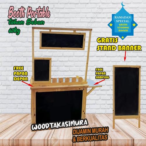 Jual Gerobak lipat / booth portable / meja lipat / even desk / gerobak ...