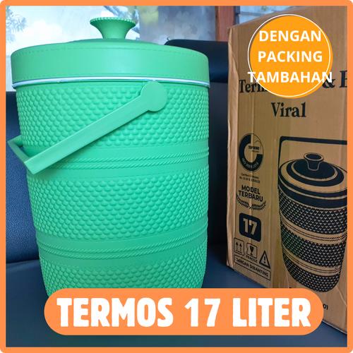 Jual TERMOS NASI TERMOS ES | TERMOS 17 LITER | TERMOS ES BATU - Merah ...