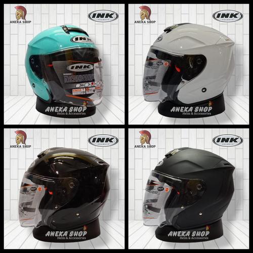 Jual HELM INK DYNAMIC SOLID/POLOS | ANEKA MACAM WARNA | SINGLE VISOR | SNI - WHITE GLOSSY, L ...