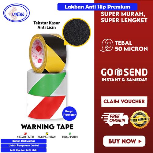 Jual Lakban Safety Grip Tangga Sticker Anti Slip Lantai Stiker Warning ...