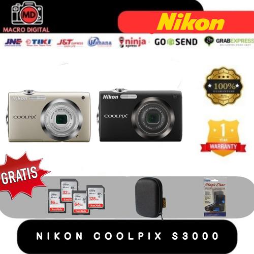 Jual NIKON COOLPIX S3000 / CAMERA DIGITAL NIKON COOLPIX S3000 - BOX ...