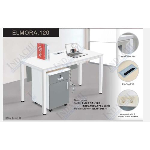 Jual Meja Kantor Meja Kerja INDACHI 120x60x75 cm ELMORA 120 - tanpa laci - Kab. Tangerang ...