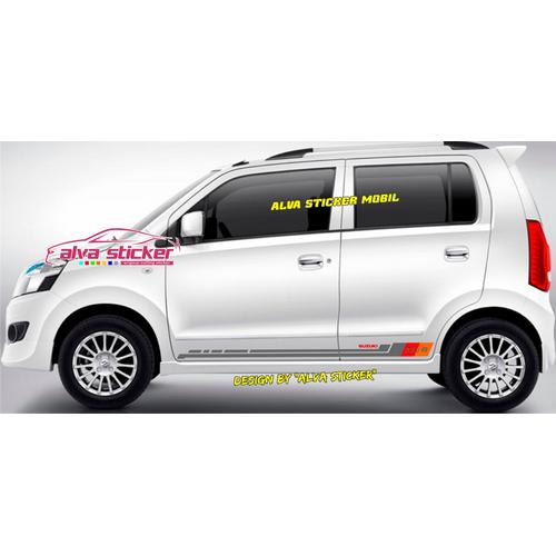 Jual sticker wagon r stiker list cutting kanji jdm stiker body mobil ...