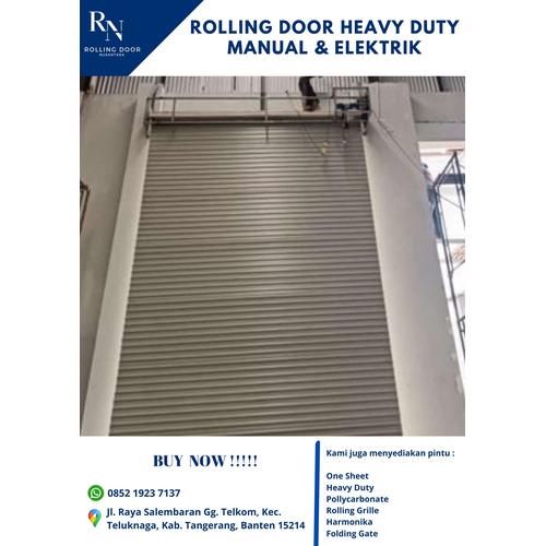 Jual Rolling door besi heavy duty full lubang pintu industri pabrik ...
