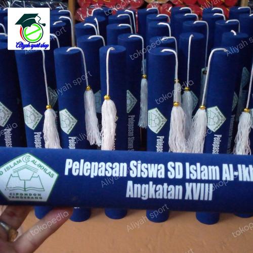 Jual tabung toga wisuda plus sablon/ selongsong wisuda plus sablon ...
