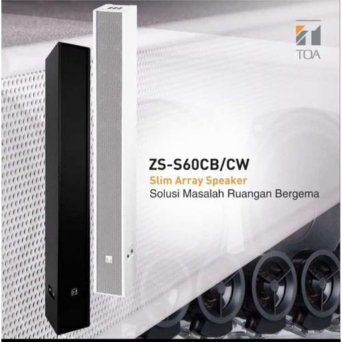 Jual TOA Slim Array Speaker ZS-S60CW (60 watt)Original - Jakarta Barat ...