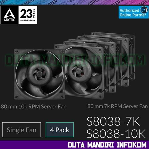 Jual ARCTIC S8038-7K I S8038-10K - High Airflow Static 80mm Server Fan ...