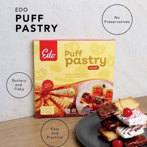 Jual EDO PUFF PASTRY SHEET FROZEN KULIT ZUPPA SOUP SUP CROISSANT 750 ...