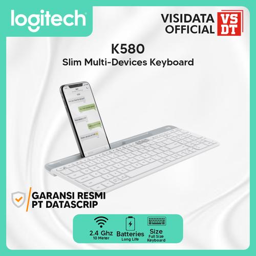 Jual Logi tech K580 Keyboard Slim MultiDevice Wireless USB & Bluetooth ...