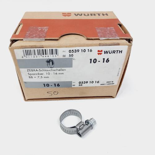 Jual WURTH Klem Selang Stainless Steel Hose Clamp 10 - 16 MM WURTH ...
