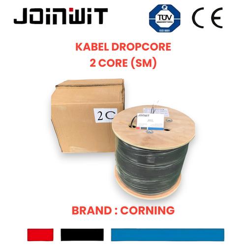 Promo Kabel dropcore 2 core Dropwire drop wire 2core fiber optik 1000 ...