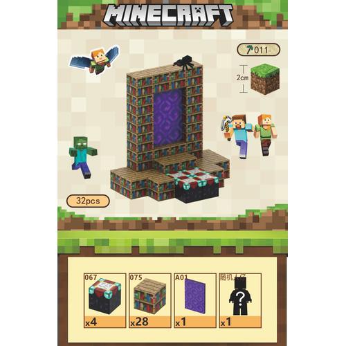 Jual Minecraft magnetic Block Set. 19 pcs, 32 pcs, 38 pcs, 48 pcs, 64 ...