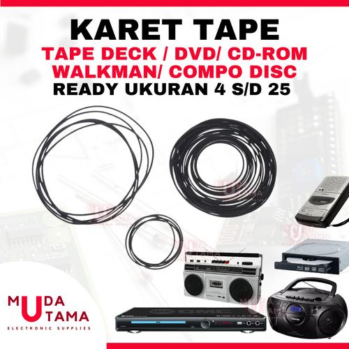 Jual KARET TAPE DINAMO 4 s/d 25 TAPE DECK, DVD, CD-ROM, WALKMAN, COMPO DISC - Kota Medan - Muda ...